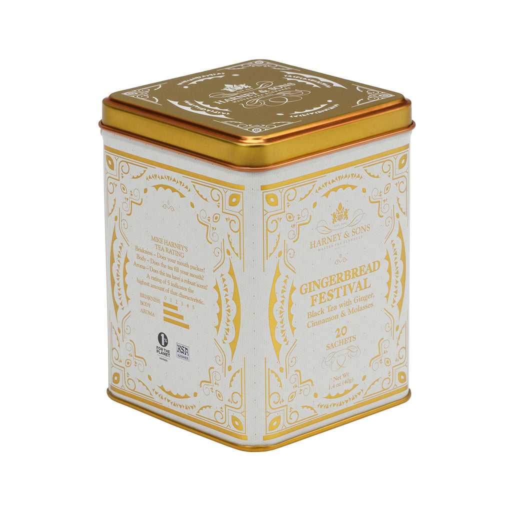 Gingerbread Festival, Tin of 20 Sachets – Harney and Sons Fine Tea ...