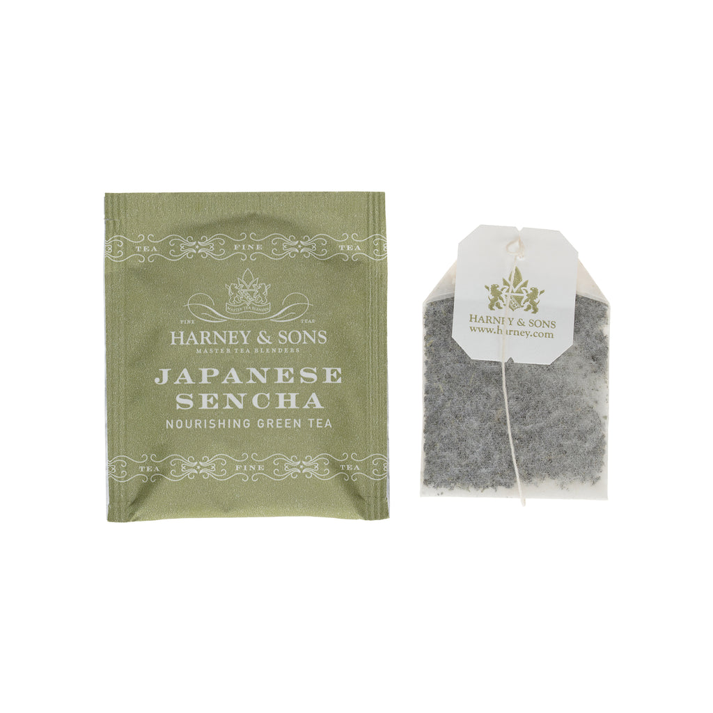 Japanese Sencha, Box of 50 Foil Wrapped Tea Bags – Harney and Sons Fine ...